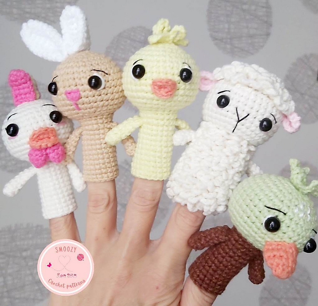 Ravelry: Easter finger puppets pattern by SmoozY Crochet Patterns