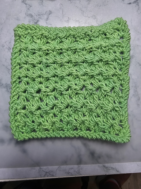 Ravelry: Peridot Pistachio Dishcloth pattern by Christine Botelho