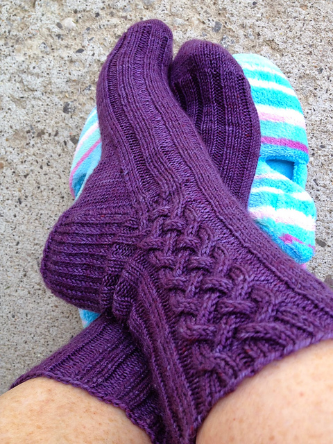 Ravelry: Celtic Braid Socks #157 pattern by Lynda Gemmell