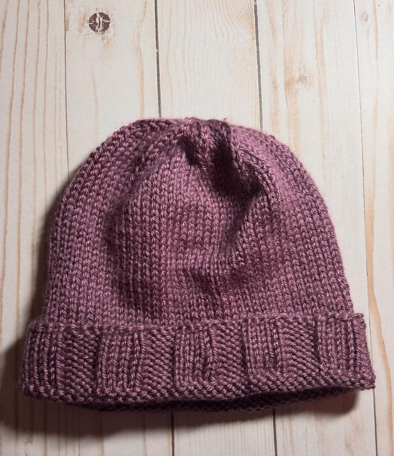 Ravelry: Cozy Folded Brim Winter Hat pattern by JoAnne Burgess