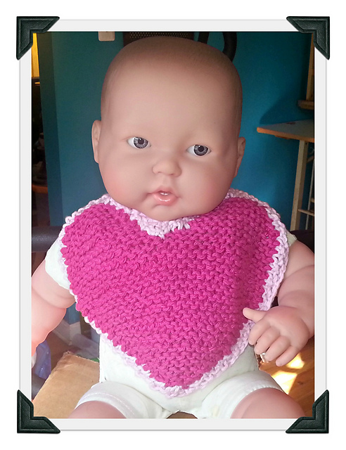 Ravelry: Easy Heart Bib pattern by Stacey Lynn
