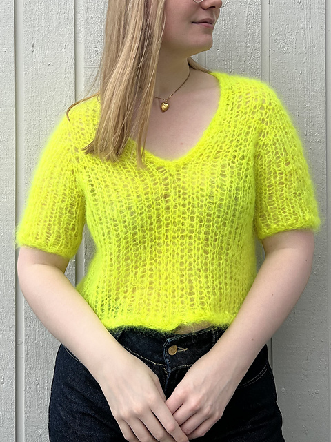 Ravelry: Jade Tee pattern by Solvara Knitwear
