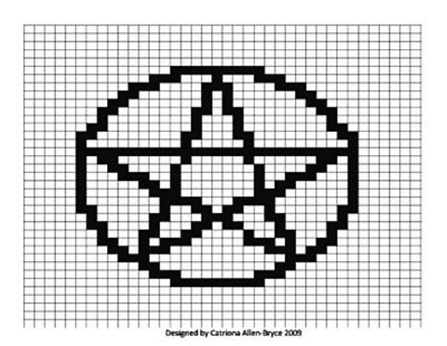 Ravelry: Pentagram Chart pattern by Catriona Allen-Bryce