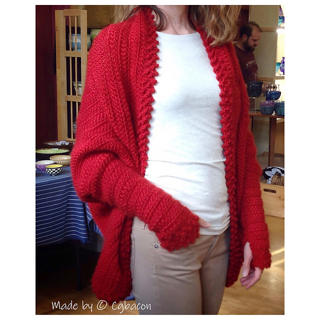 Ravelry: Cuffed Shawl Cardigan pattern by Sophie and Me-Ingunn Santini