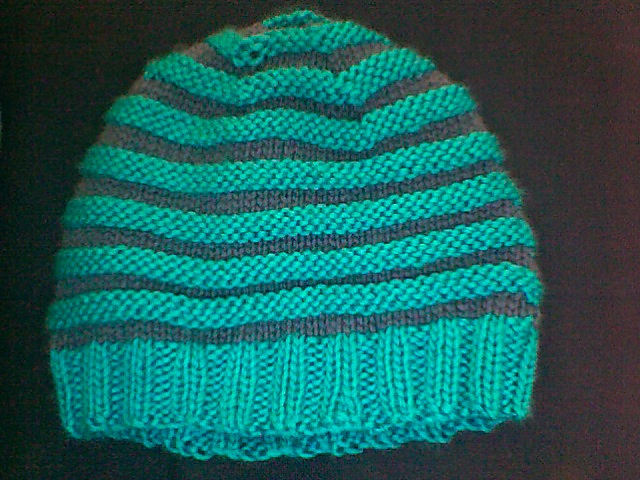 Ravelry: Colored Horizontal Ribbed Hat (Easy!) pattern by Shannon Othus