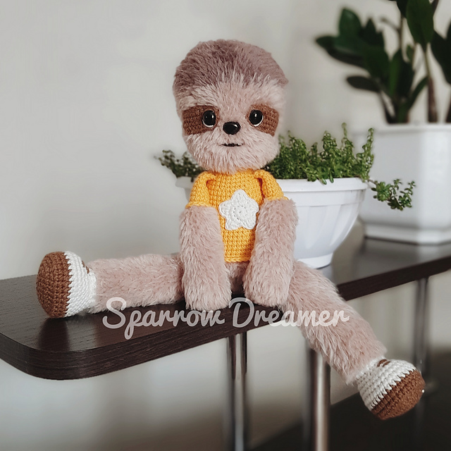 Ravelry: Chewbacca the sloth pattern by Liubov Ponomarenko