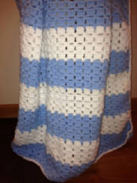 Ravelry: Colton's Baby Blue Afghan pattern by B Badder