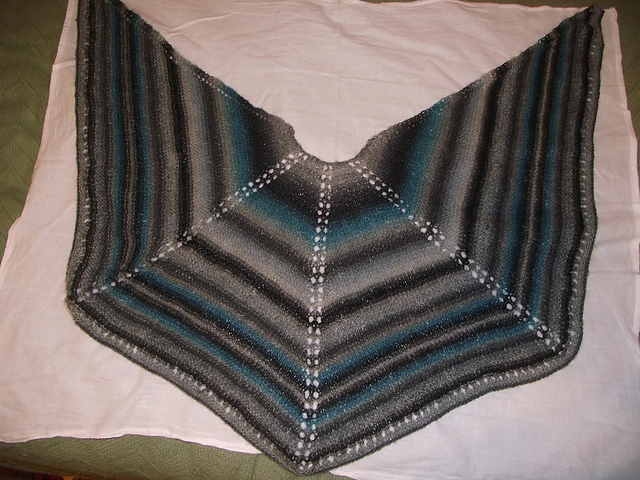 Ravelry: Spinnlady's Weaver's Wool Mini Shawl