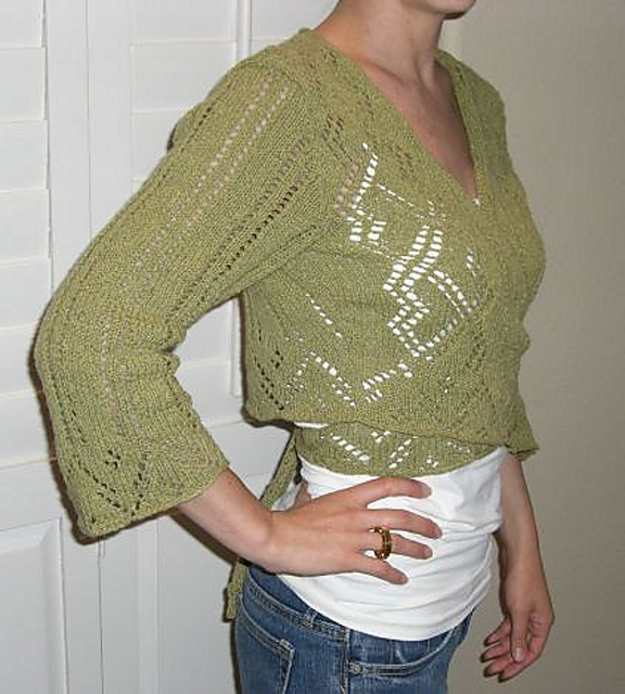 Ravelry: #30 Wrapped Lace Cardigan pattern by Deborah Newton