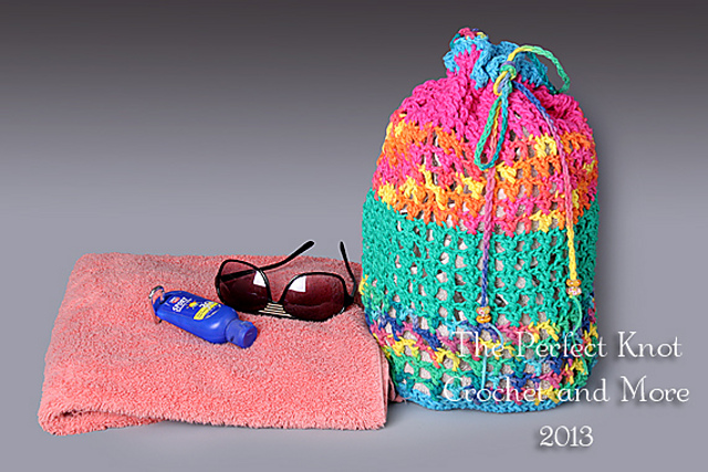 Ravelry: Criss-Crossed Mesh Beach Tote or Market Bag pattern by The ...
