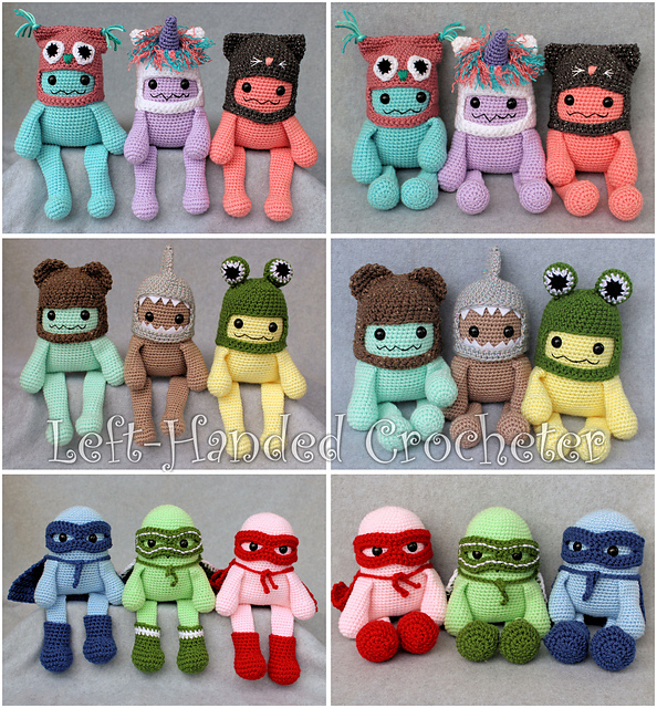 Ravelry: Mini Monsters pattern by The Left-Handed Crocheter