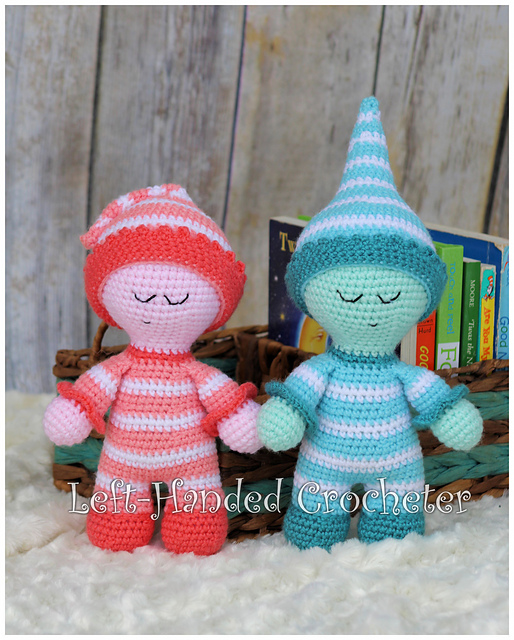 Ravelry: Sleepy Elf pattern by The Left-Handed Crocheter