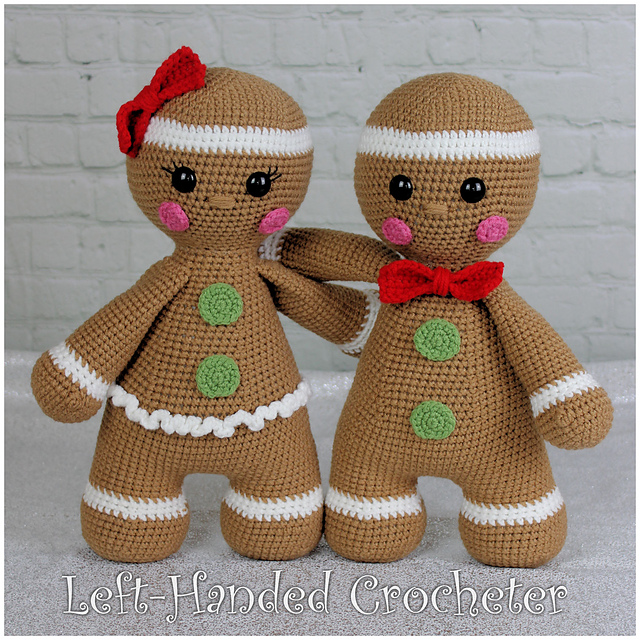 Ravelry: Gingerbread People pattern by The Left-Handed Crocheter