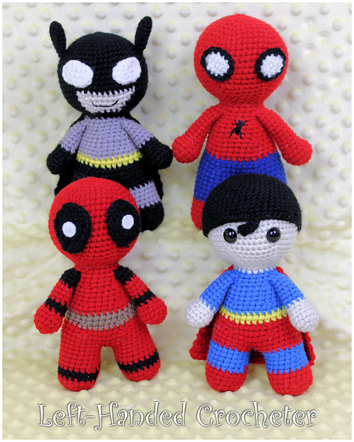 Ravelry: Super Heroes pattern by The Left-Handed Crocheter
