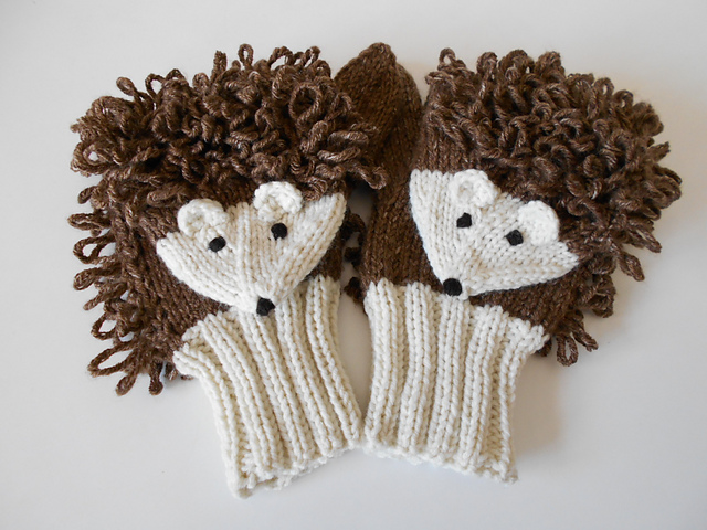 Ravelry: Hedgehog Mittens pattern by Shelley
