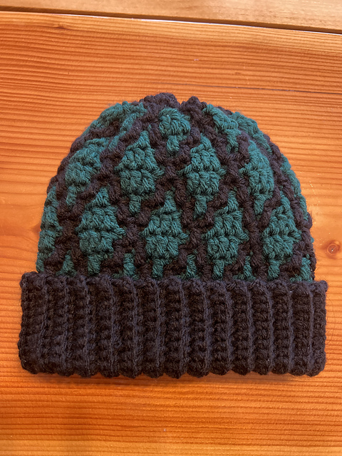 Ravelry: Toddler’s Mosaic Diamond Beanie pattern by Spoon stitched