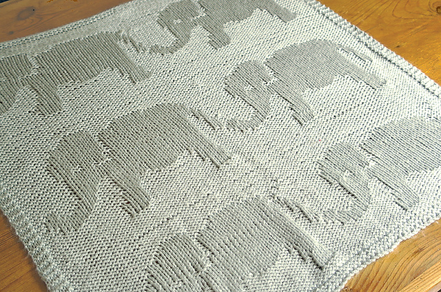 Ravelry: Easy Baby Elephant Blanket pattern by Sproglets Kits