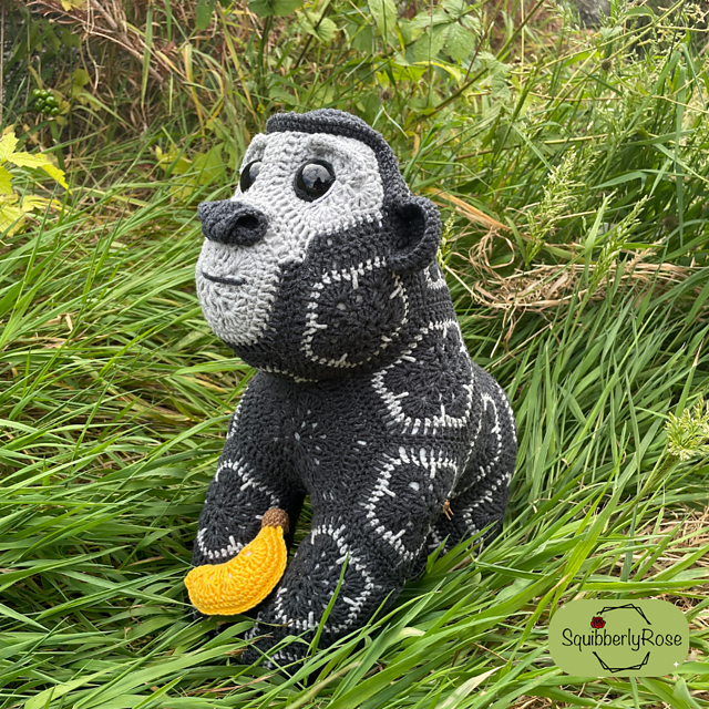 Ravelry: Gunner The African Flower Gorilla pattern by selina page