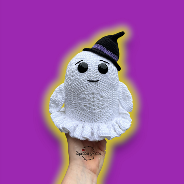 Ravelry: Boo-tiful Beatrice The African Flower Ghost pattern by selina page