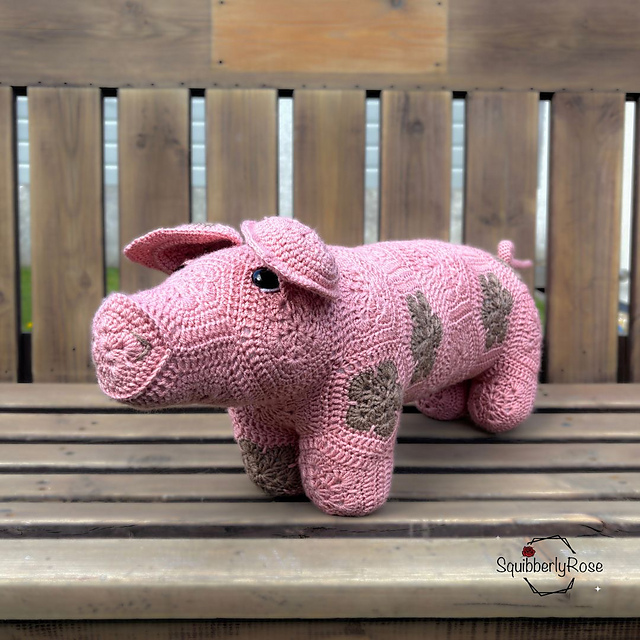 Ravelry: Paxton the African Flower Pig pattern by selina page