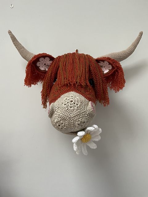 Ravelry: Heather the African flower highland cow head pattern by selina ...