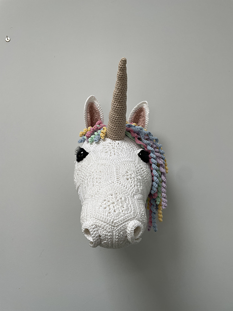 Ravelry: Luna the African flower unicorn head pattern by selina page