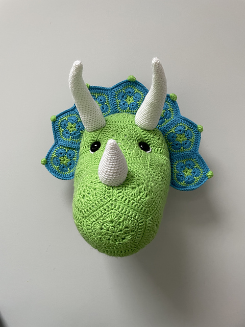 Ravelry: Travis the african flower triceratops head pattern by selina page