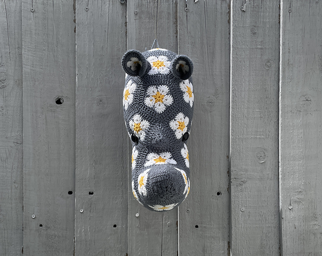 Ravelry: Ryan the african flower rhino head pattern by selina page