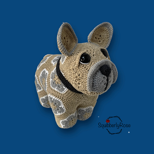 Ravelry: Frank The African Flower French Bulldog pattern by selina page
