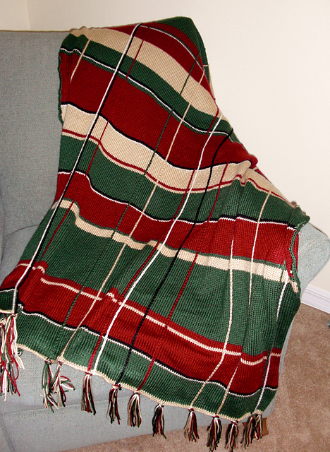 Ravelry: Knitted Striped Afghan pattern by Nancy Taylor Roberts