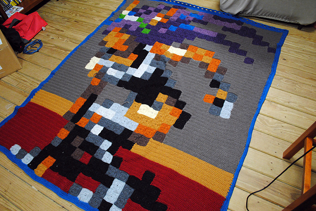 Ravelry: 16-Bit Afghan pattern by Crochet Kitten