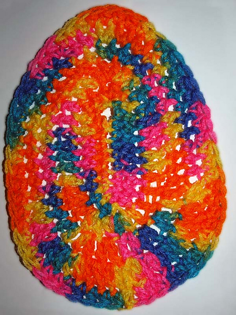 Ravelry: Quick, easy Easter egg dishcloth pattern by Threesia Goff