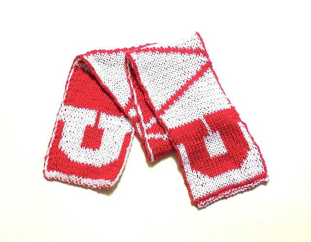 Ravelry: UofU Double Knit Scarf (University of Utah) pattern by ...