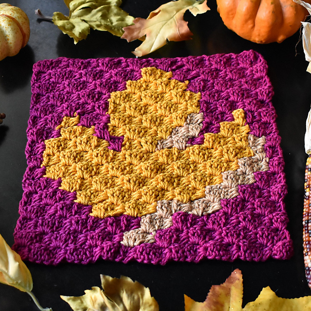 Ravelry: Fall Leaves Square pattern by Tasha Margette