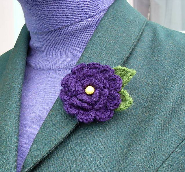 Ravelry: Felted Rose Pin pattern by Susan Badgley