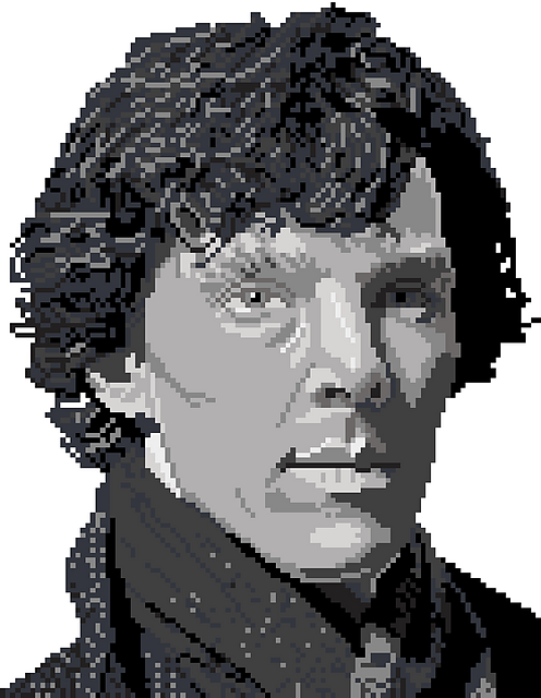 Ravelry: B. Cumberbatch as Sherlock Holmes 2x2, 10 colors pattern by ...