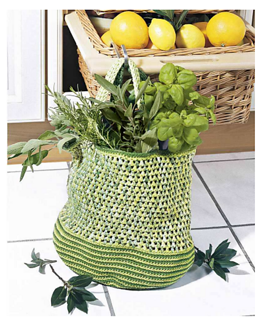 Ravelry: Mottled Green Basket Bag pattern by Search Press