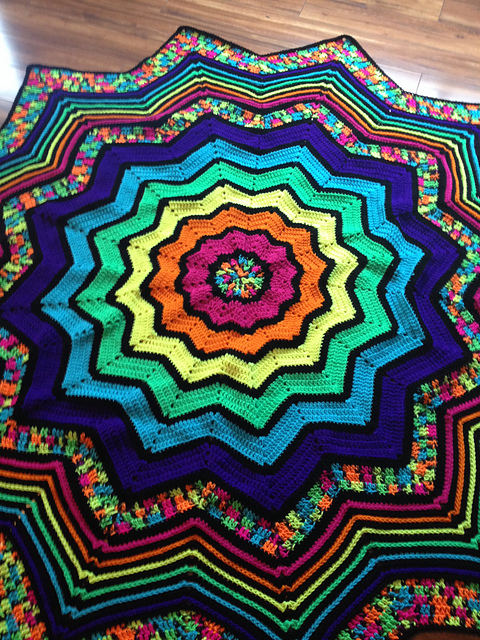 Ravelry: Stephcrochet3's Kady's Neon Round Ripple