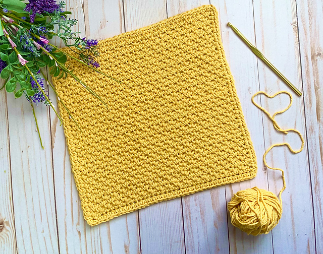 Ravelry: Simple Crochet Dishcloth pattern by Stephanie Griner