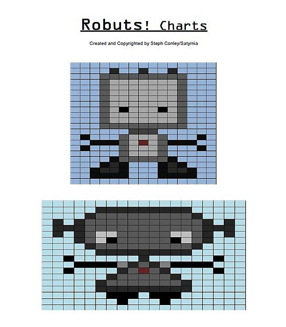 Ravelry: Robuts! Charts pattern by Steph Conley