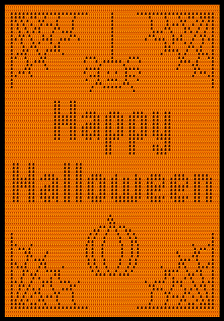 Ravelry: Happy Halloween Filet Baby Blanket pattern by Carla Gasson