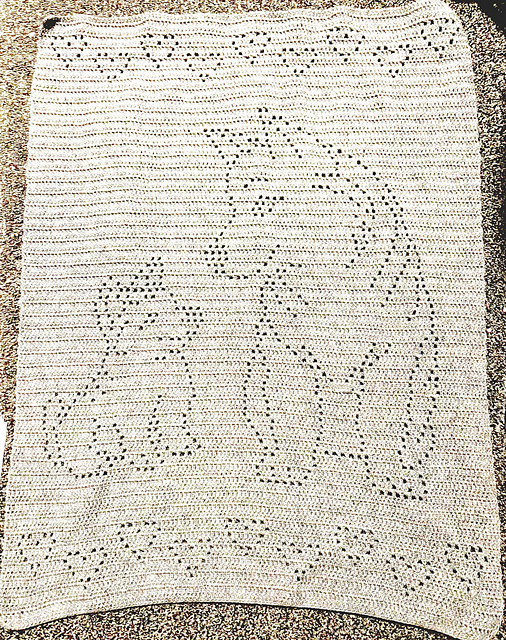 Ravelry: Loving Huskies Filet Blanket pattern by Carla Gasson