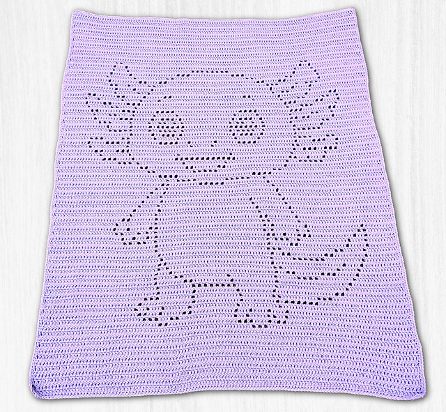 Ravelry: Cute Axolotl Filet Blanket pattern by Carla Gasson