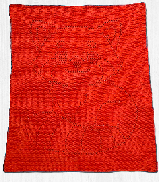 Ravelry: Cute Red Panda Filet Blanket pattern by Carla Gasson