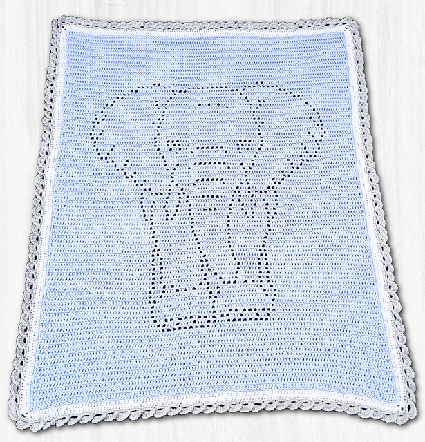 Ravelry: African Elephant Filet Blanket pattern by Carla Gasson
