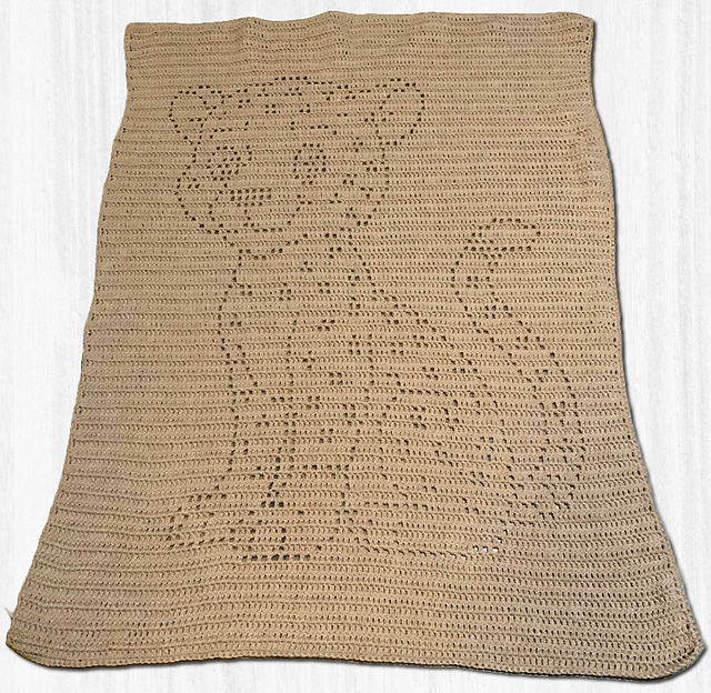 Ravelry: Cute Cheetah Filet Blanket pattern by Carla Gasson