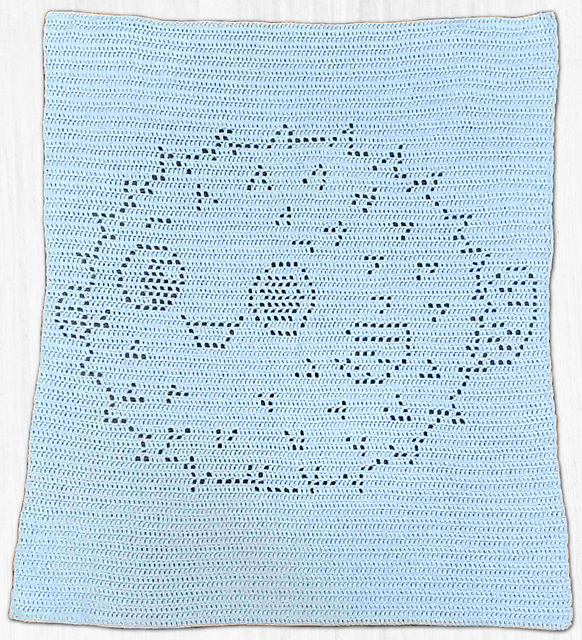 Ravelry: Cute Pufferfish Filet Blanket pattern by Carla Gasson