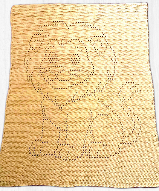 Ravelry: Cute Lion Filet Blanket pattern by Carla Gasson