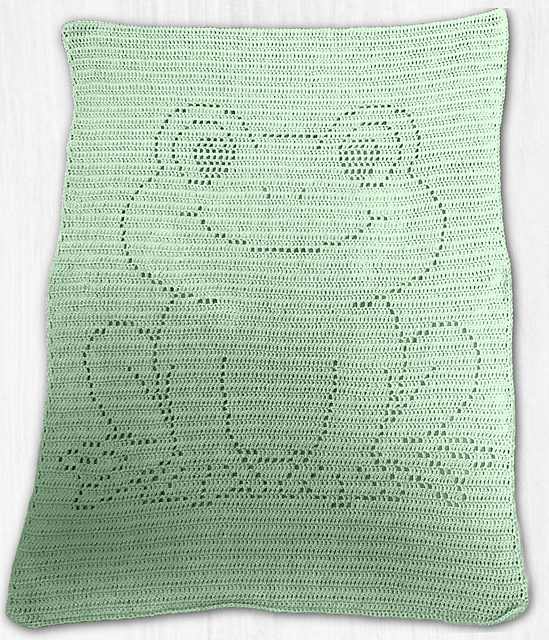 Ravelry: Cute Frog Filet Blanket pattern by Carla Gasson