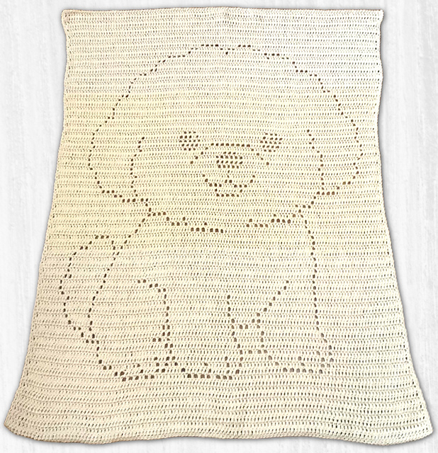 Ravelry: Bichon Frise Filet Blanket pattern by Carla Gasson